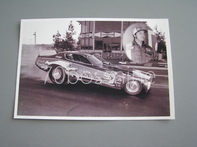 GENE SNOW B&W 4x6 SNOWMAN FUNNY CAR PHOTO NHRA DRAG RACING | eBay