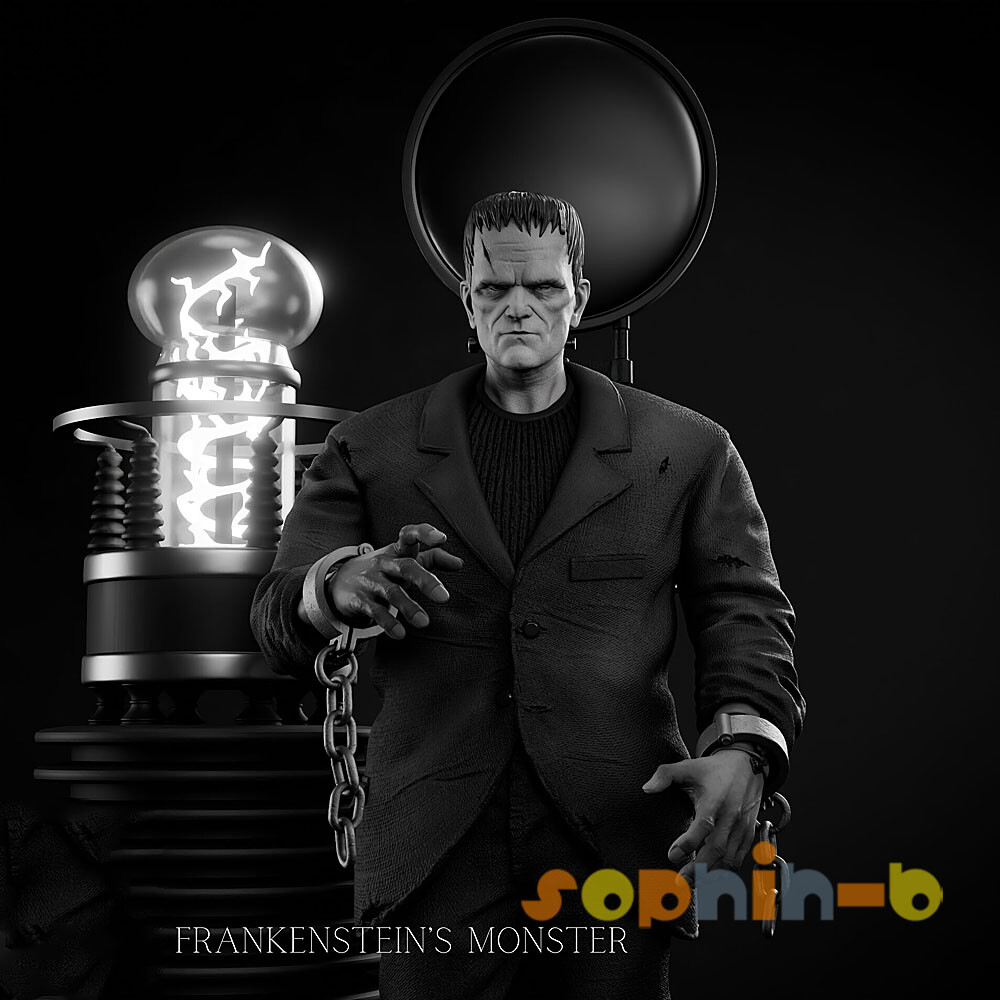 Frankenstein Monster Resin 1:6 Model Kit Unpainted 3d Print GK Statue ...