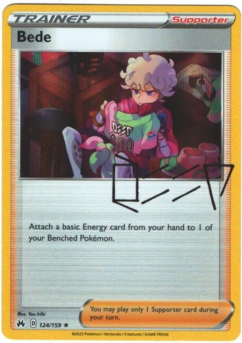 Bede 124/159 Crown Zenith Holo Holo Rare Pokémon TCG | eBay