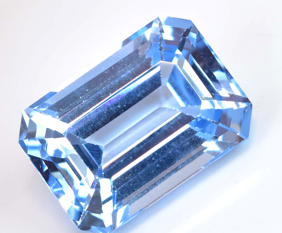 25.90 Ct Natural Namibia Jeremejevite Flawless Certified Emerald Loose ...