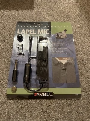 Ambico V-0625 Lapel Microphone Camcorder Mic 2002 Recoton Accessories ...