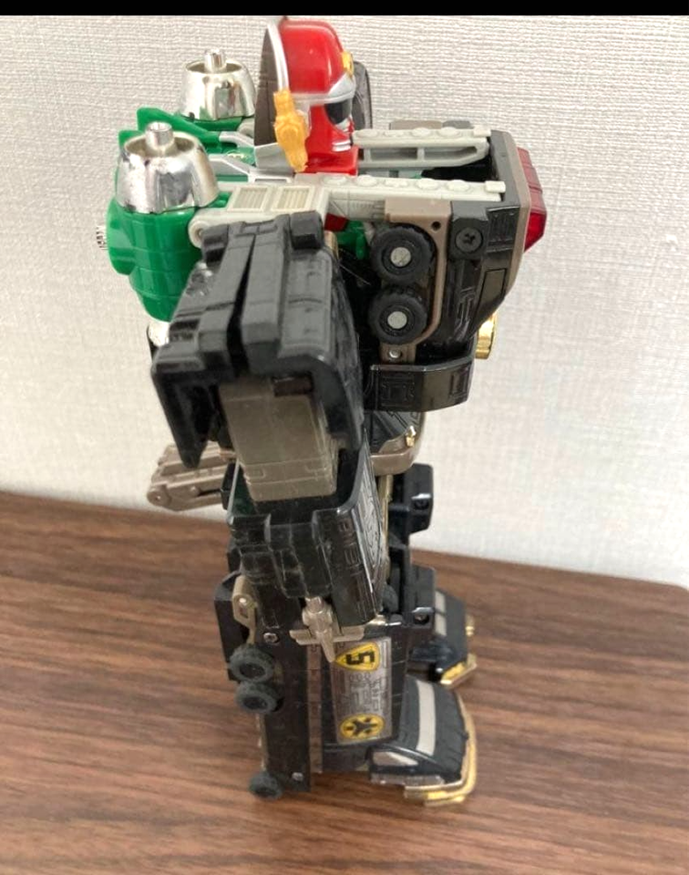 BANDAI Power Rangers Lightspeed Rescue GoGoFive DX Victory Robo Black ...