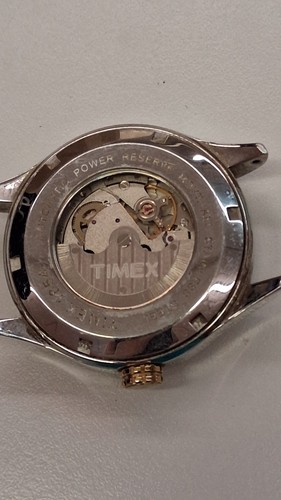 Timex Power Reserve Automatic Stainless Steel Wristwatch Analog Silver ...