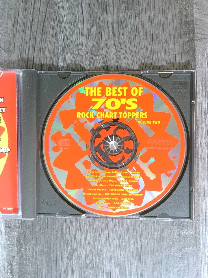 Various Artists - The Best of 70's Rock Chart Toppers CD 1997 Rock ...