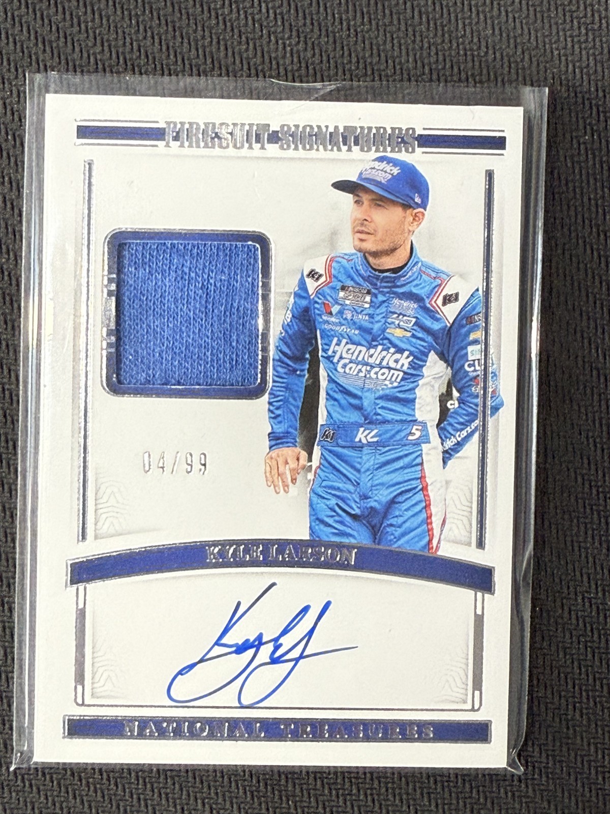 Kyle Larson 2024 National Treasures NASCAR #3 Stars & Stripes /13 Price ...