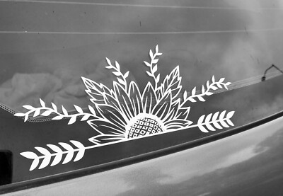 Sunflower Arrow Vinyl Car Decal Sticker | eBay Australia