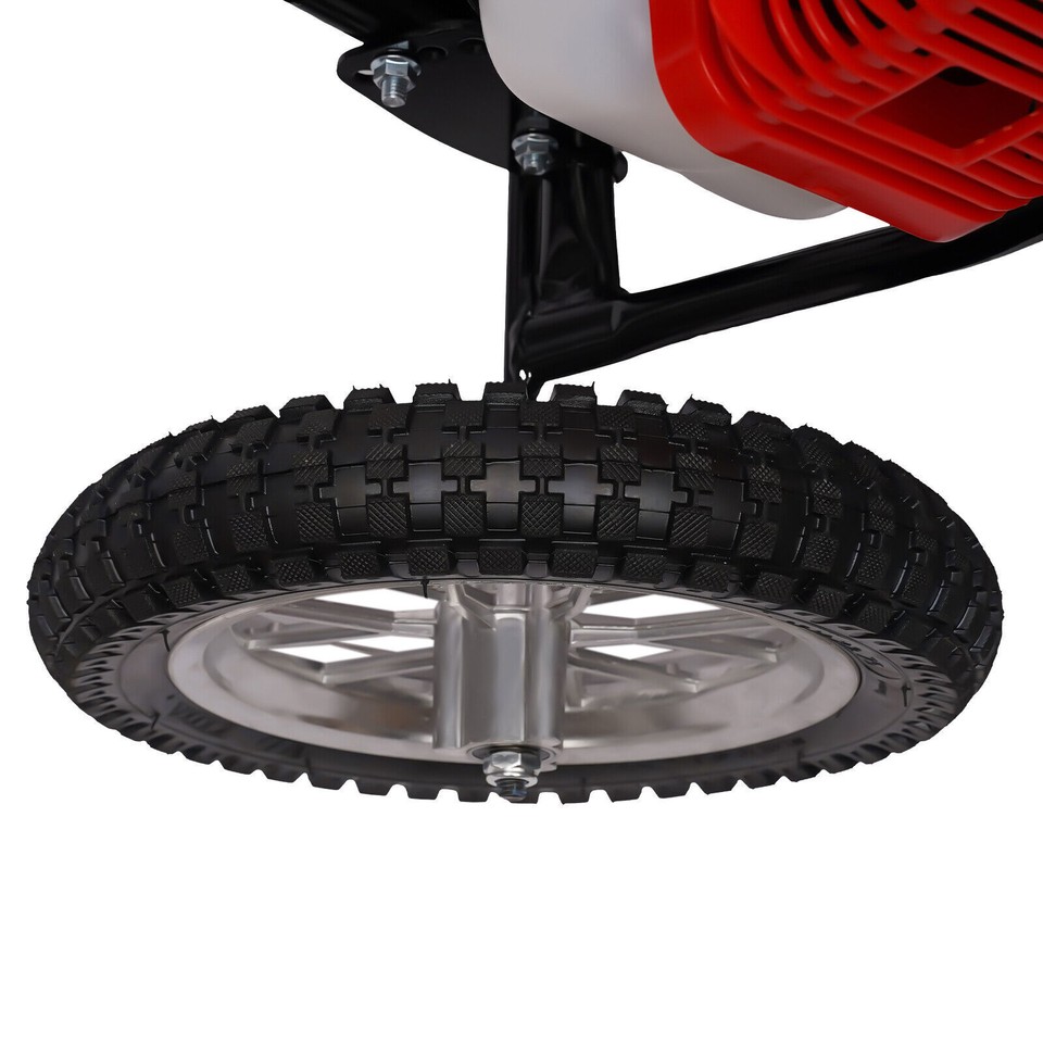 43CC 1.7HP Walk Behind Power Sweeper Broom 2-Stroke Gas Engine Sweeper ...