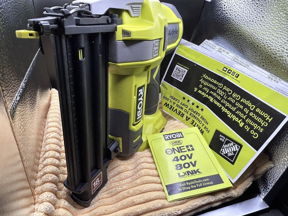 Ryobi - One+ P321 18V Cordless AirStrike Brad Nailer 2" Nails (Tool ...