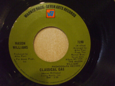 Mason Williams - Classical Gas / Long Time Blues - Warner Bros. - Seven ...