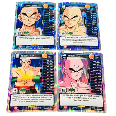 DBZ Dragon Ball Z TCG Panini Tienshinhan Tien Holo Foil Personality ...