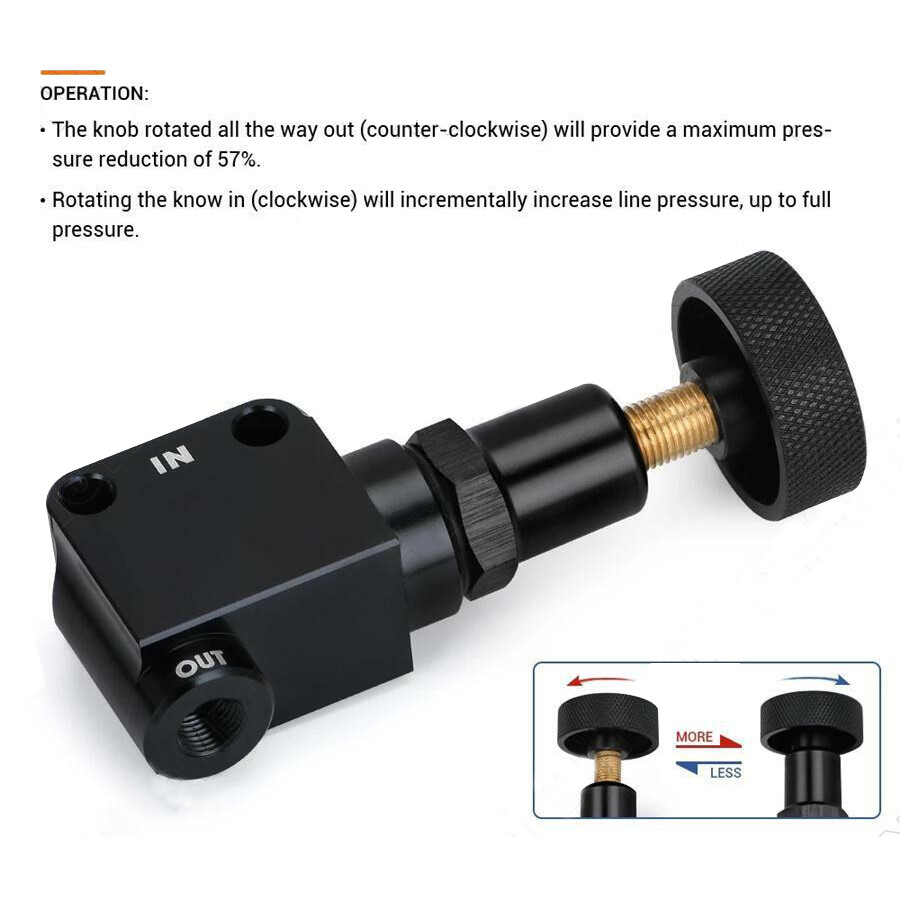 OSIAS Adjustable Brake Proportioning Bias Valve Knob Style suit disc ...