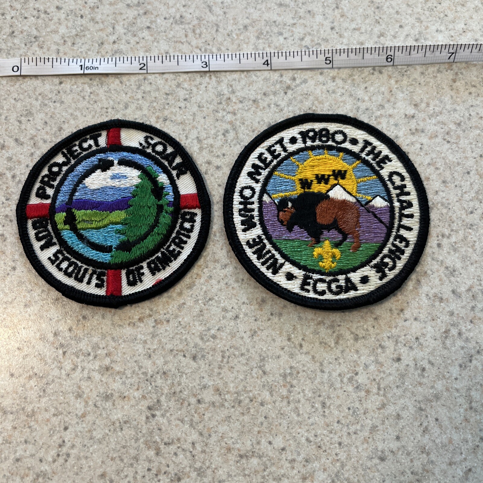 Lot Of 2 Vintage Patches Project Soar And 1980 Nine Who Meet The ...