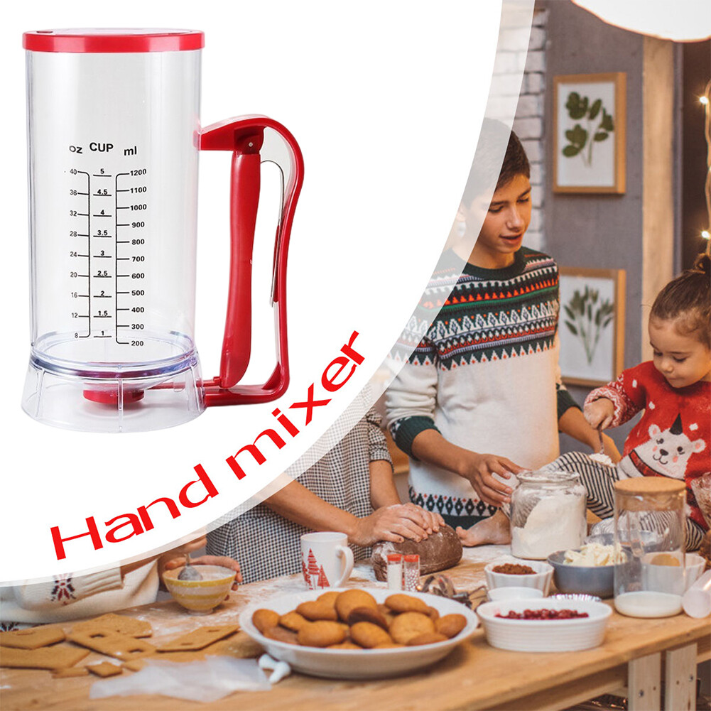 1200ML Batter Dispenser Handheld Batter Measuring Cup For Kitchen ...