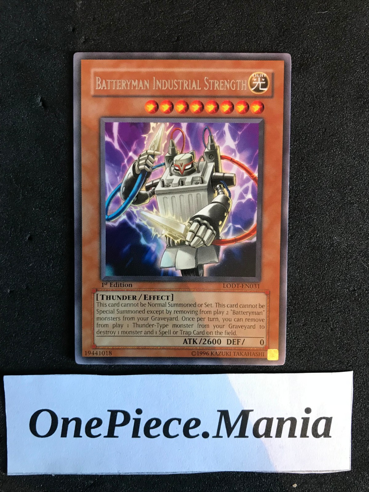 Card Yu-Gi-Oh! Batteryman Industrial Strength LODT-EN031 1st Rare | eBay
