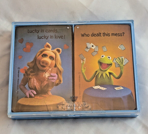 Muppets Playing Cards Kermit Miss Piggy Hallmark Bridge 1980 Pre Owned ...