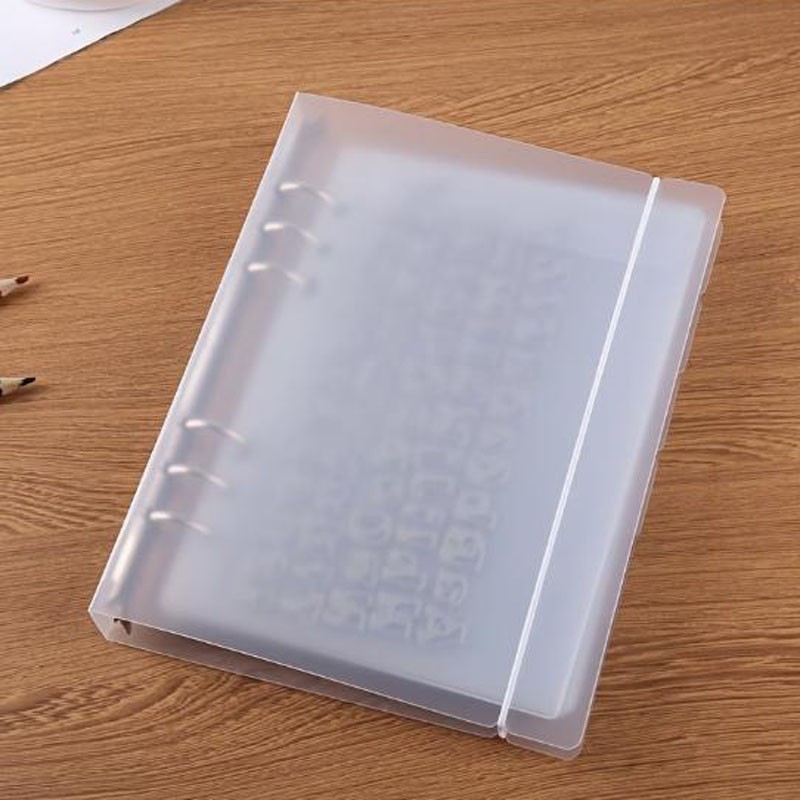 A5 Binder Pocket with 6 Holes Binder Sleeves PVC Document Filling Bags ...