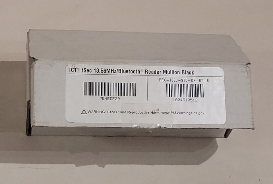 ICT tSec 13.56MHz/Bluetooth Reader Mullion Black PRX-TSEC-STD-DF-BT-B ...