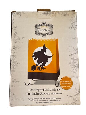 Hallmark Hauntington Cackling Witch Luminary Lighted Halloween Lantern ...