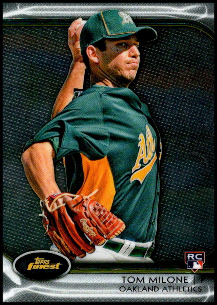 2012 Finest #6 Tom Milone Rookie Oakland Athletics RC Baseball Card | eBay