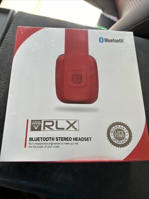 RLX bluetooth stereo Headset RED - RLX-100 SEALED New | eBay