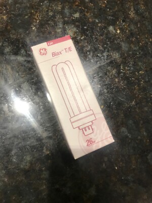 26W CFL Light Bulb GX24Q-3 1800 Lumen 835nm - GE Biax T/E F26TBX/SPX35 ...