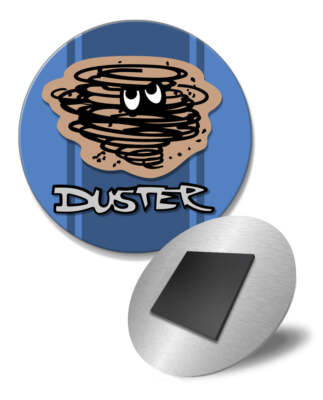 1970 - 1975 Plymouth Duster Emblem Novelty Round Aluminum Fridge Magnet ...