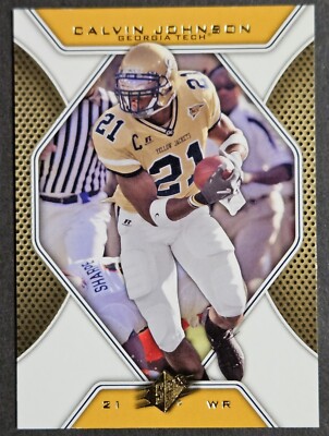 2010 SPX #9 Calvin Johnson Georgia Tech Detroit Lions HOF | eBay