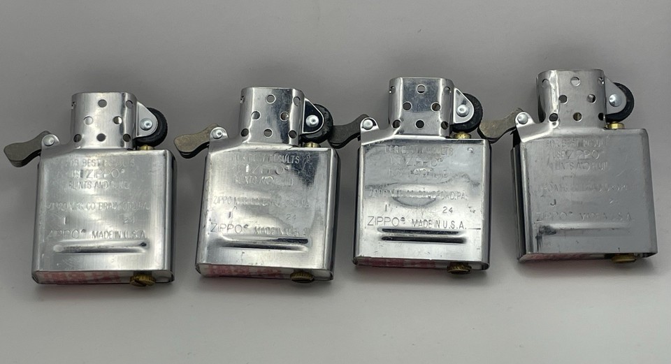4 NEW, OLD STOCK ZIPPO LIGHTER INSERTS FROM 2024 | eBay UK