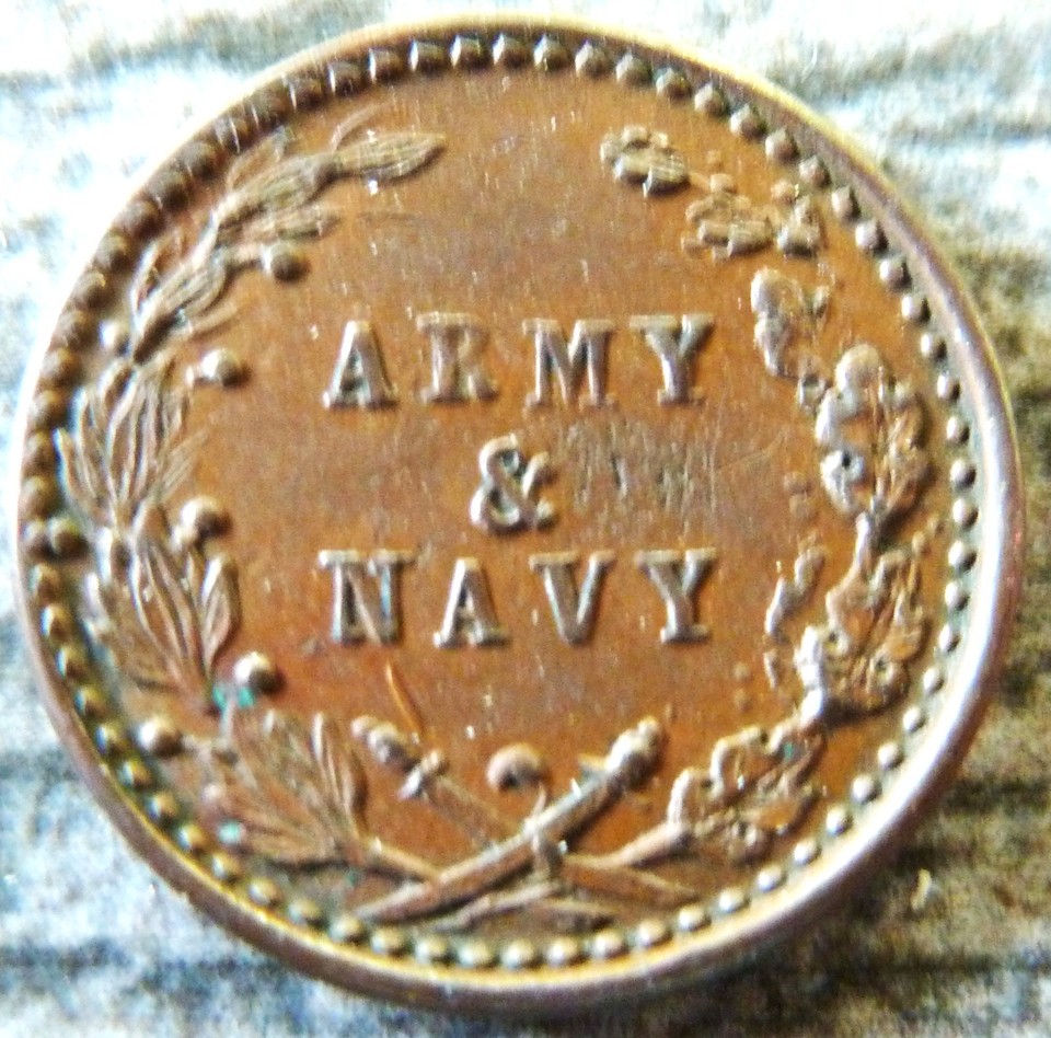 1861 CWT 299/350a R2 Flags, Drum, Cannons, Hat, & Wreath/Army & Navy ...