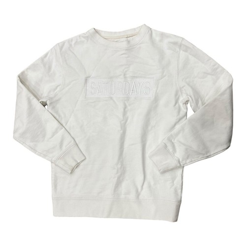 Saturdays Surf NYC White Logo Embroidered Pullover S | eBay