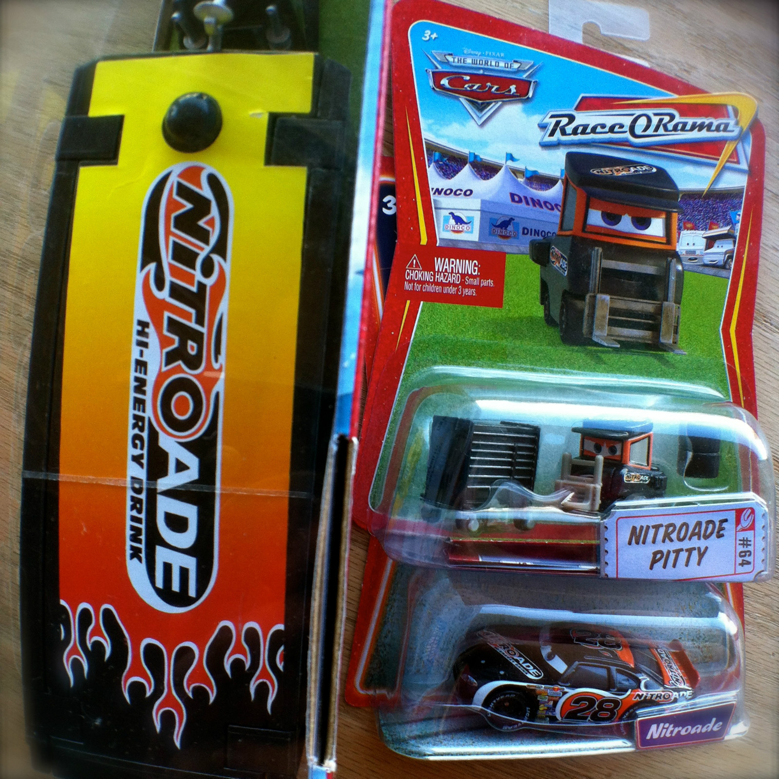 Disney PIXAR Cars NITROADE HAULER & RACER & PITTY No.28 diecast lot ...