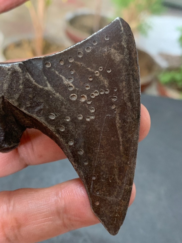 Antique Iron Hand Forged Collectible Old Indian 3" Rare Carving Axe ...