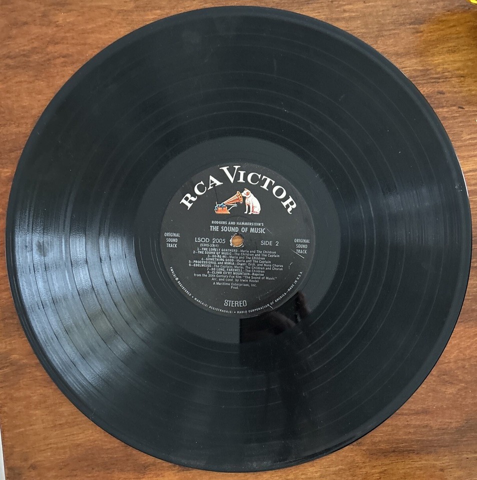 1965 RCA Victor The Sound Of Music Soundtrack Vinyl Album | eBay