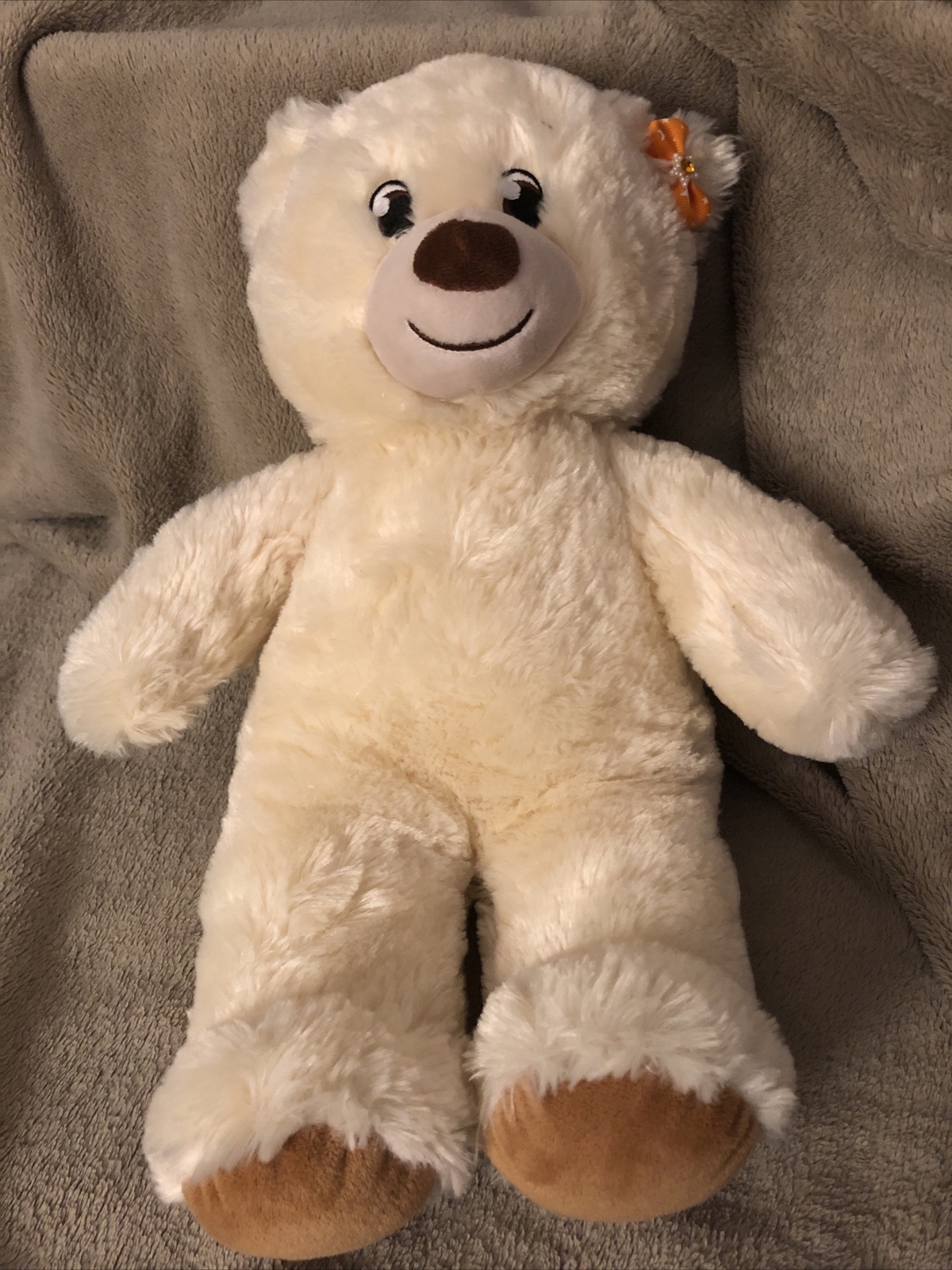 Build A Bear Workshop Lil Pudding Cub 15" Cream Beige Plush Bear | eBay