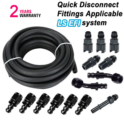 25Ft 3/8'' LS SWAP Fuel Injection Line Kit Complete Conversion EFI FI ...
