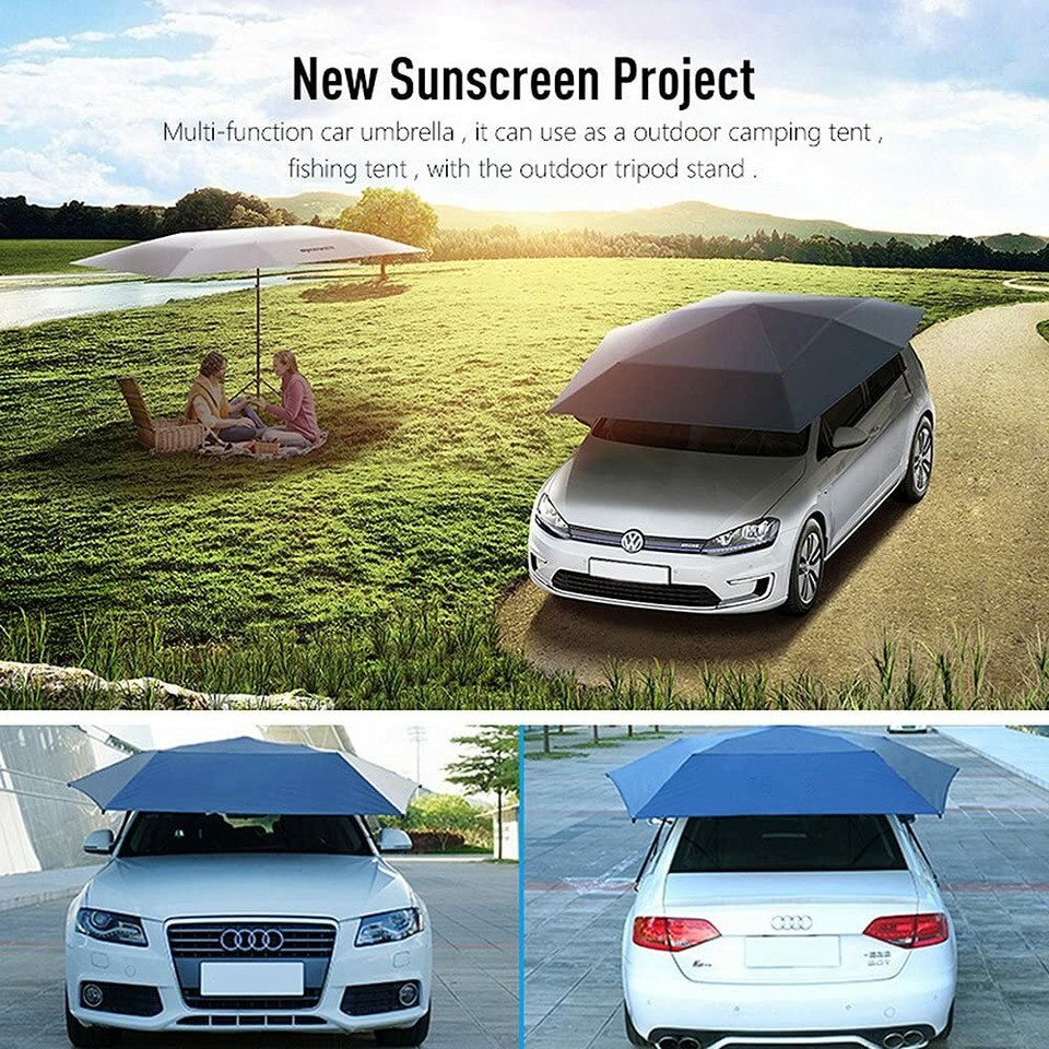 Automatic Portable Car Tent Cover Auto Umbrella UV Sun Protection ...