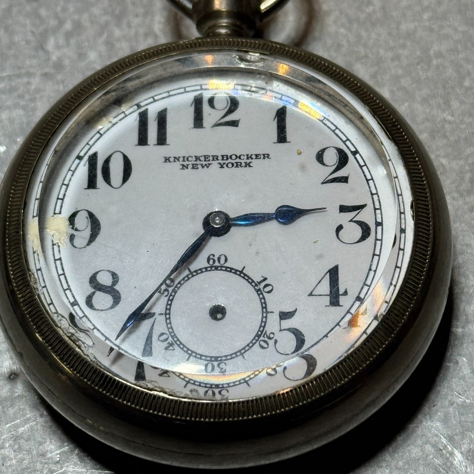 Vintage KNICKERBOCKER pocket watch Railroad - Selling As-Is | eBay