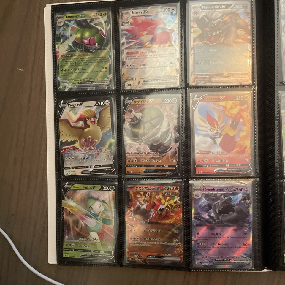 pokemon binder collection lot 100+ Cards Insane Value Comes With Binder ...