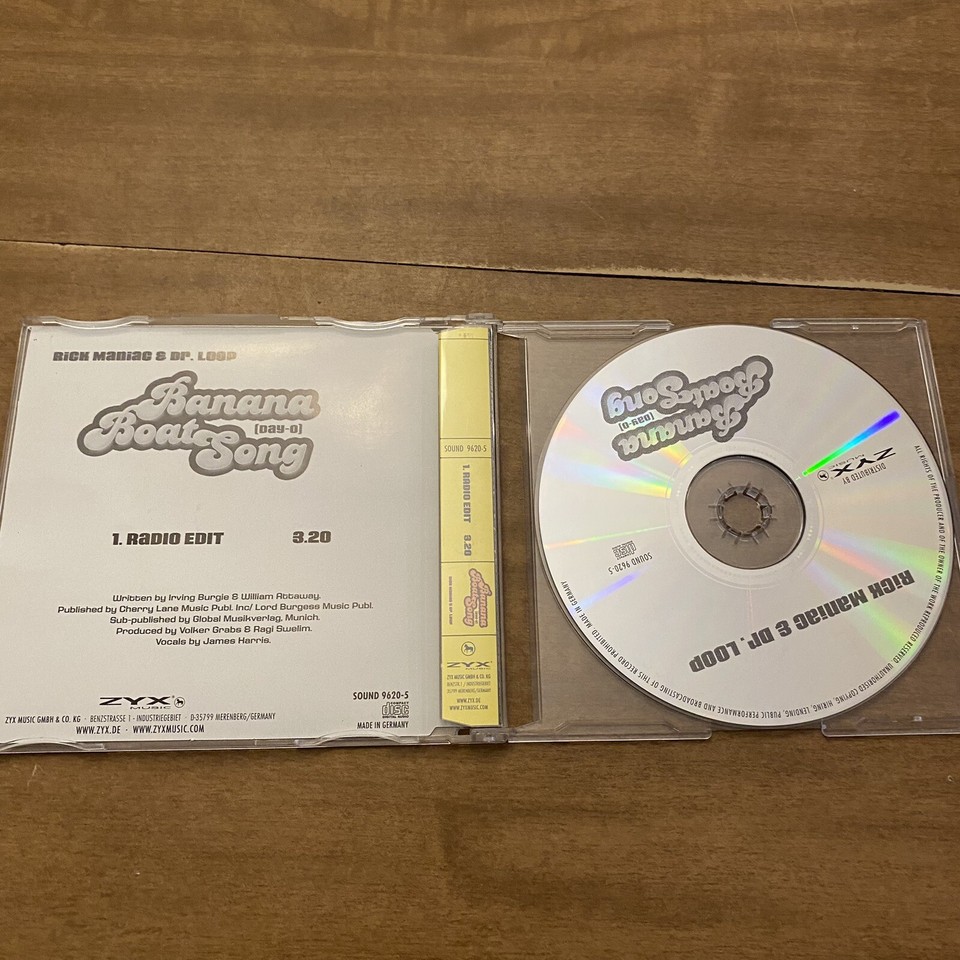 Rick Maniac & Dr. Loop ‎– Day-O (Banana Boat Song CD | eBay