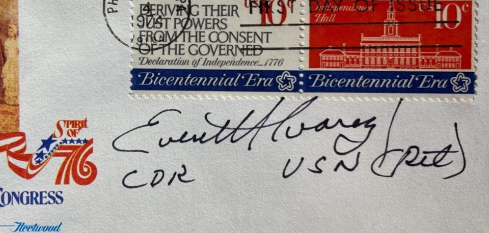 SIGNED EVERETT ALVAREZ FDC AUTOGRAPHED FIRST DAY COVER - VIETNAM POW | eBay