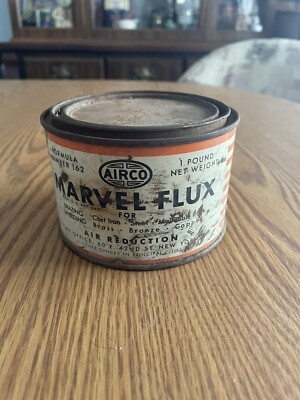 Vintage Airco Marvel Flux Can Formula #162 Tin Is empty | eBay