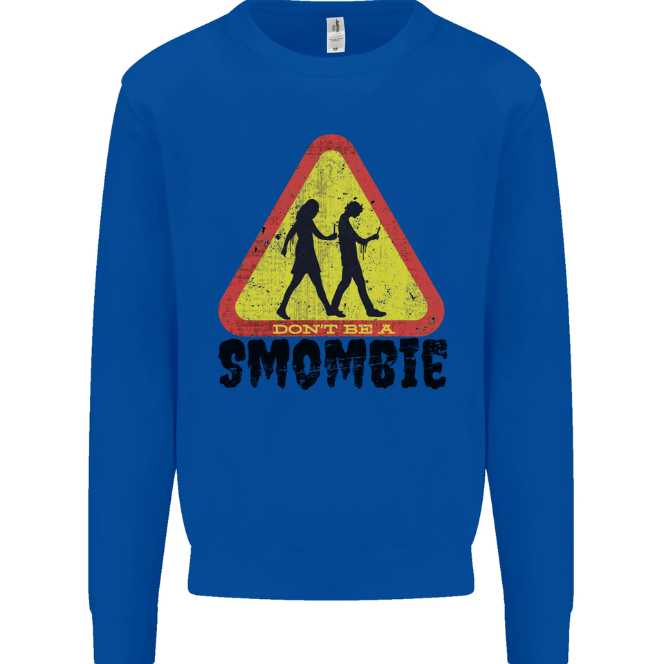 Smombie Antisocial Phone Smartphone Addict Mens Sweatshirt Jumper | eBay UK