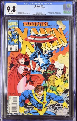 X-Men #26 CGC 9.8 1993 Captain America Rouge scarlet Witch MCU ...
