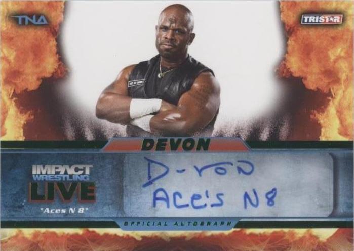 2013 TRISTAR TNA Impact Wrestling Live - Autographs D-Von Dudley ...
