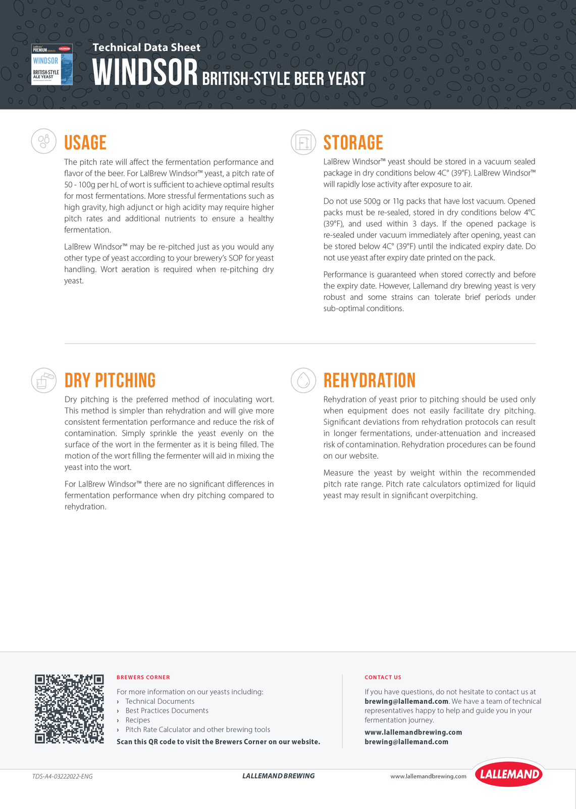 Lallemand LalBrew Windsor™ Beer Yeast 11g British Style Beers | eBay