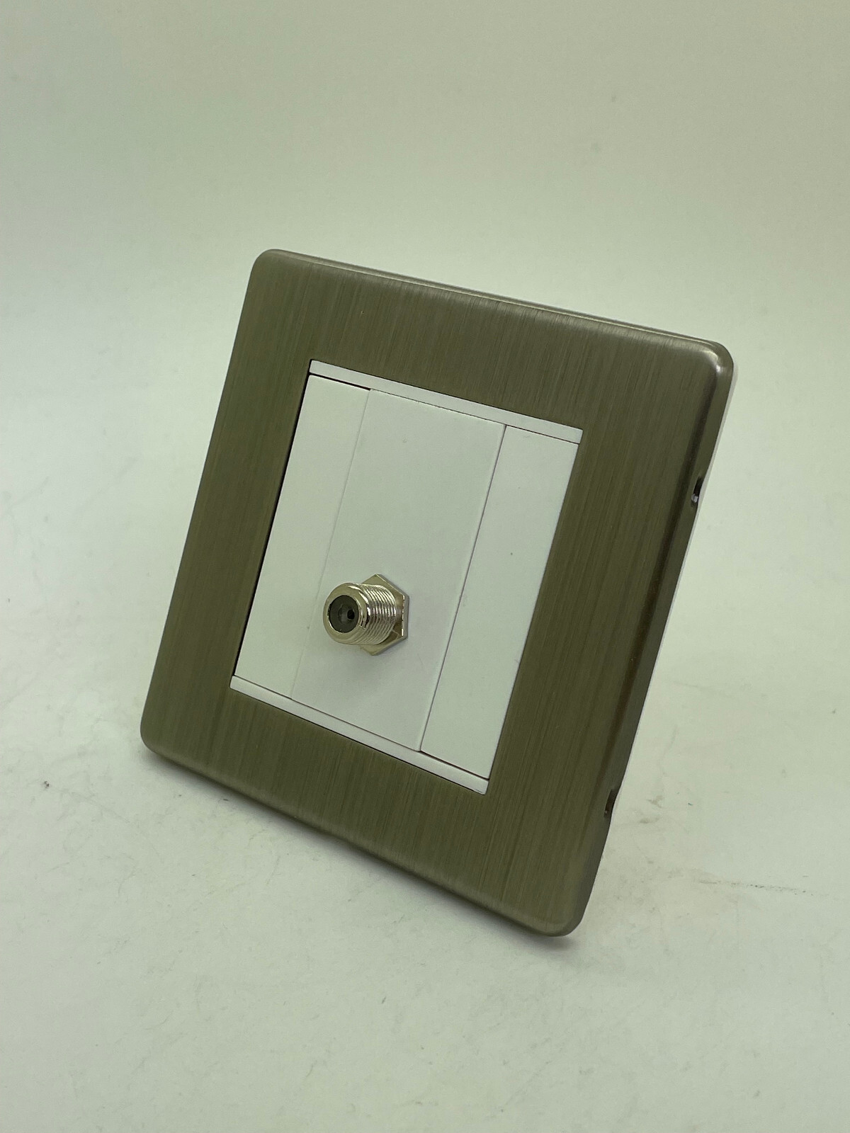 Screwless - Brushed Chrome Satin Steel Plug Sockets Light Switches ...