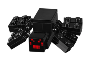 Lego Schwarz Spider mit 2 x 3 Fliese 21131 Minecraft Animal Minifigur ...