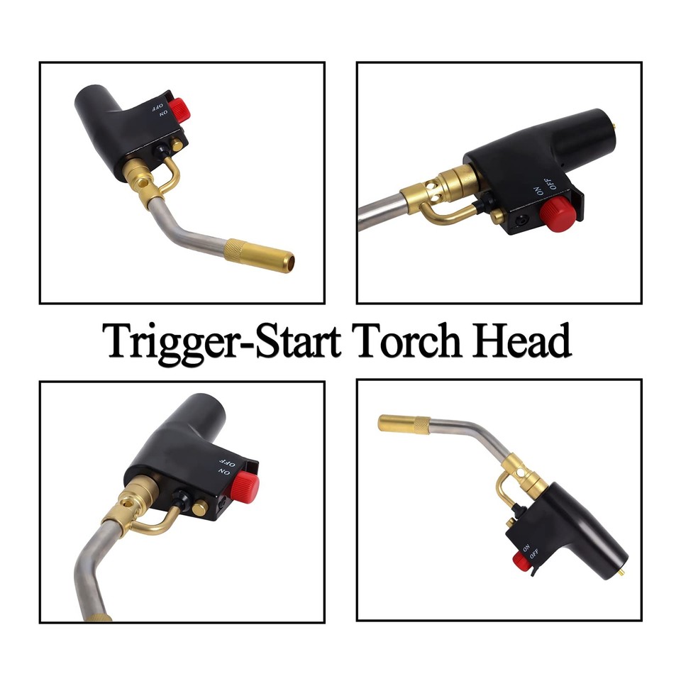 Trigger-Start Torch Head TS4000, High Intensity Flame Torch, MAPP ...