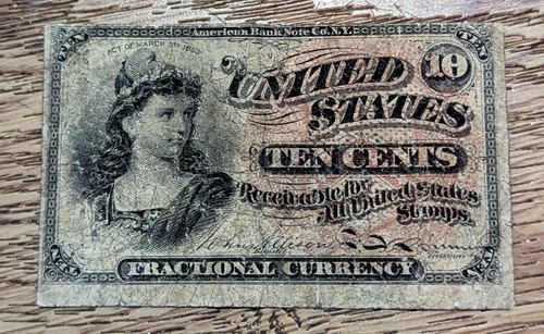 1863 10 Cent Fractional Note Bill!!!! | eBay