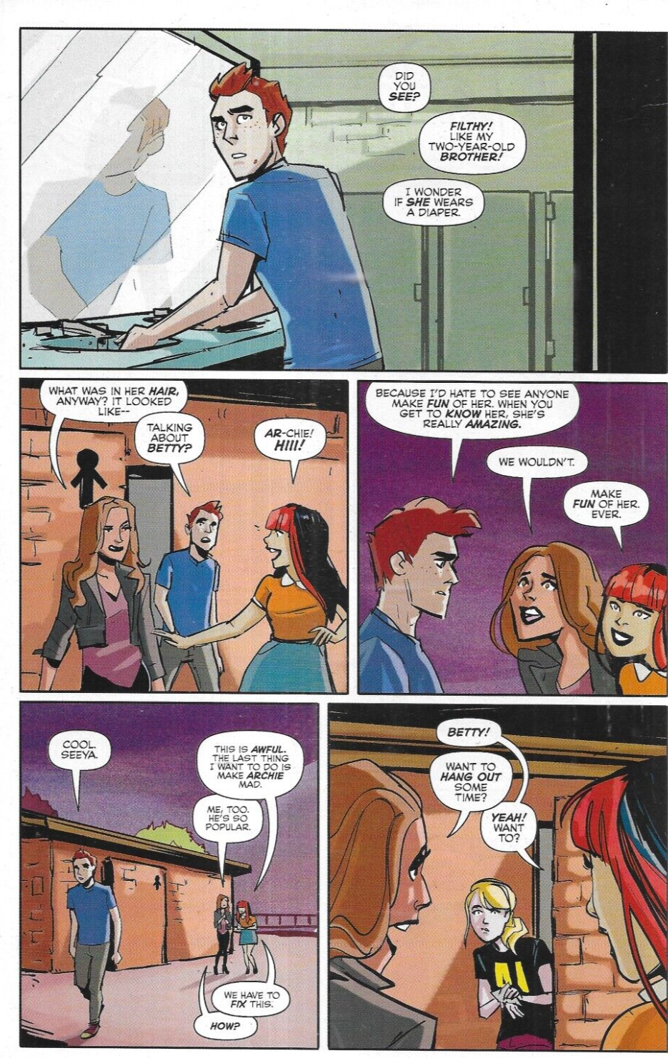Archie Comic 4 First Print Cover A Annie Wu 2015 Mark Waid Jack Morelli ...